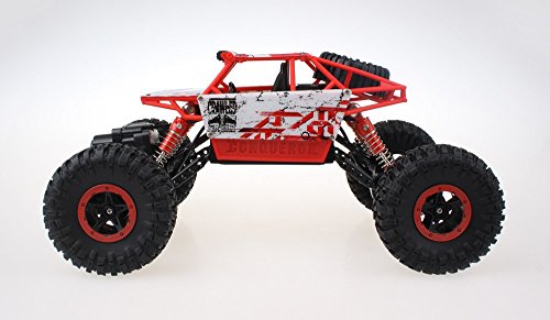 Click N' Play Remote Control Car 4WD Off Road Rock Crawler Vehicle 2.4 GHz, Red