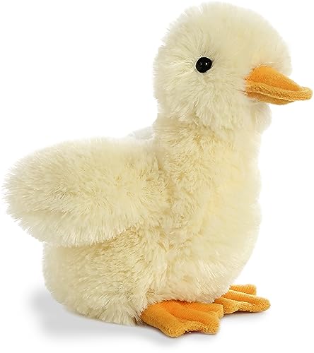 Aurora® Adorable Mini Flopsie™ Duckling Stuffed Animal - Playful Ease - Timeless Companions - Yellow 8 Inches