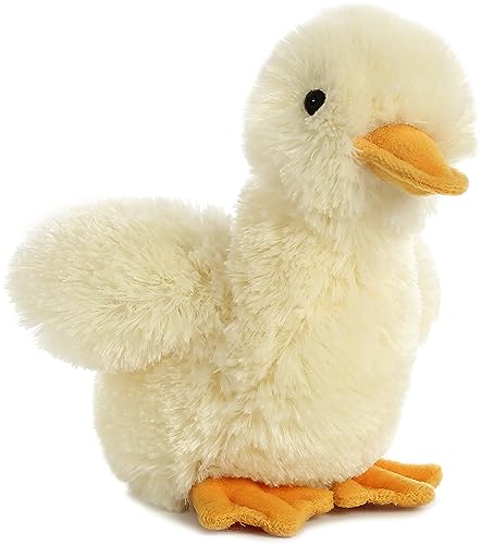 Aurora® Adorable Mini Flopsie™ Duckling Stuffed Animal - Playful Ease - Timeless Companions - Yellow 8 Inches