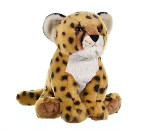 wild republic cheetah cub plush, stuffed animal, plush toy, gifts for kids, cuddlekins 12"