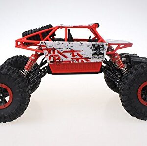 Click N' Play Remote Control Car 4WD Off Road Rock Crawler Vehicle 2.4 GHz, Red