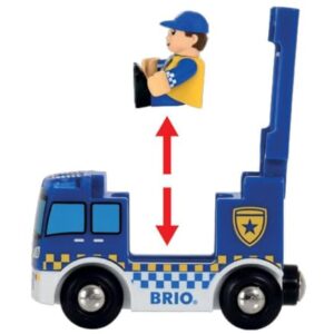 Brio World - 33813 Police Station - Interactive Toy Set for Kids | Enhances Creativity & Imagination | Features Light & Sound Effects | Compatible with Brio Railway | Perfect for Ages 3 and Up