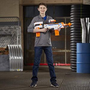 Nerf Modulus Regulator Fully Motorized Blaster, 3 Firing Modes, 2X 12-Dart Clips, 24 Nerf Elite Darts, Nerf Full Auto Blaster, Kids Outdoor Toys (Amazon Exclusive)