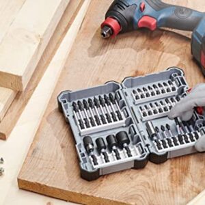 Bosch Professional 8pcs. Double Screwdriver Bit Set Pozidriv (Impact Control, 8 x PZ2-PZ2 Bits, Length 65mm, Pick and Click, Accessory Impact Drill)