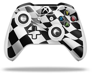 wraptorskinz decal vinyl skin wrap compatible with xbox one s/x controller - checkered racing flag (controller not included)