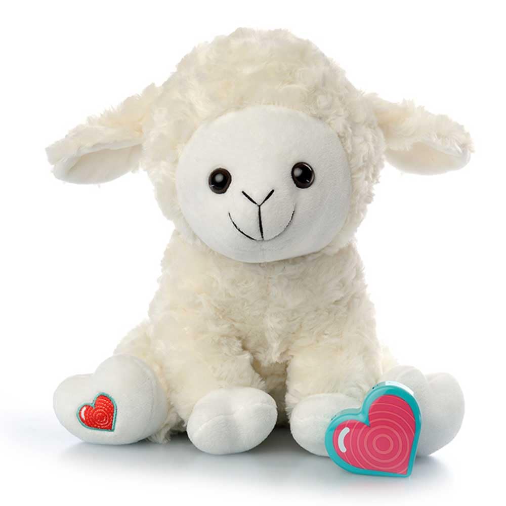 MBHB Digital Voice Recorder Stuffed Animal w/20 Second Recorder, Capture Baby's Heartbeat During Pregnancy + Ultrasound for Baby Showers, Registry, Birthdays, New Mom Gift, Lil Lamb