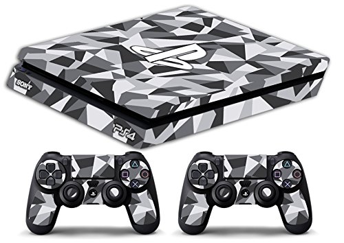 Skin Ps4 SLIM - CAMOUFLAGE GEOMETRIC - limited edition DECAL COVER ADESIVA Playstation 4 Slim SONY BUNDLE