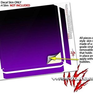 Vinyl Decal Skin Wrap Compatible with Sony PlayStation 4 Slim Console Smooth Fades Purple Black (PS4 NOT Included)