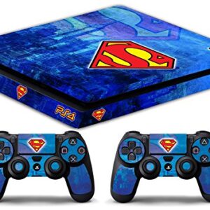 Skin Ps4 Slim - Superman - Limited Edition Decal Cover ADESIVA Playstation 4 Slim Sony Bundle