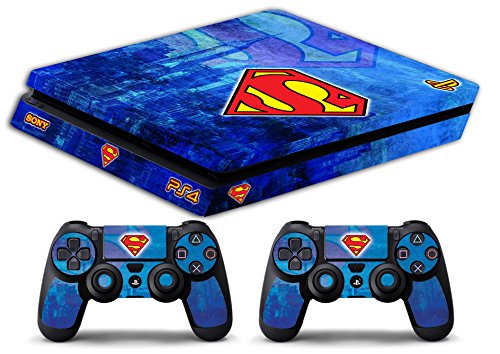 Skin Ps4 Slim - Superman - Limited Edition Decal Cover ADESIVA Playstation 4 Slim Sony Bundle