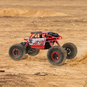 Click N' Play Remote Control Car 4WD Off Road Rock Crawler Vehicle 2.4 GHz, Red