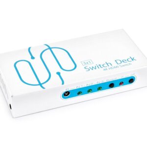 SwitchDeck, 4K HDMI 2.0 Switch by Sewell, 3x1 Distribution Amplifier, 4K at 60Hz, 3D, HDCP 2.2, 4:4:4 Chroma