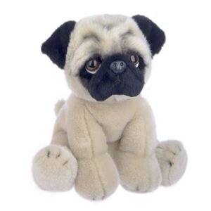 ganz 12" heritage pug stuffed animal,tan,12 inches