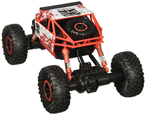 Click N' Play Remote Control Car 4WD Off Road Rock Crawler Vehicle 2.4 GHz, Red