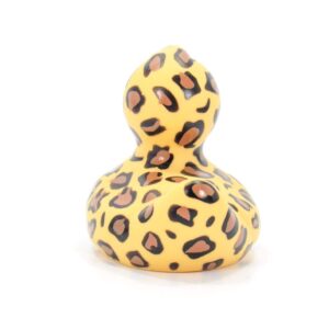 Leopard (mini) Rubber Duck Bath Toy by Bud Duck | Elegant Gift Packaging -"Let's vogue!" | Child Safe | Collectable