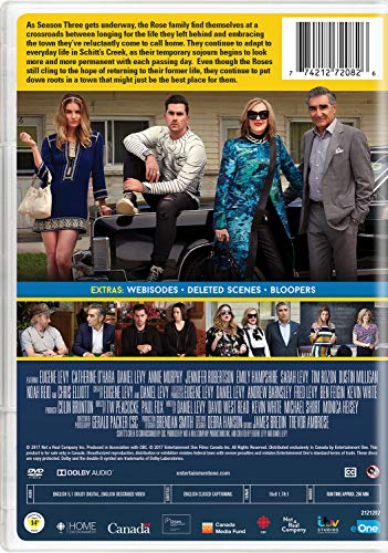 Eugene Levy Catherine O Hara Dan Schitt's Creek Season 3 DVD - Nintendo Wii; GameCube