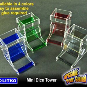 LITKO Mini Dice Tower Kit for 10-12mm Dice | Dice Roller | Dice Tumbler | Dice Boot |