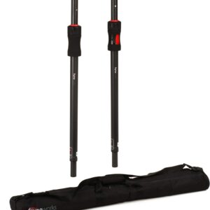 Gator Frameworks GFW SPKR-SPSET ID Series Speaker Sub Pole. Set of (2) with Nylon Carry Bag