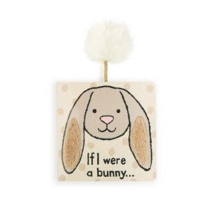 jellycat if i were a bunny: a baby touch and feel board book, beige bunny | children's book | baby gift