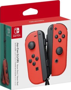 nintendo joy-con (l/r) - neon red