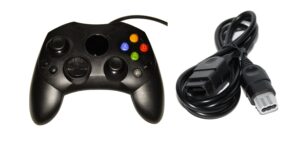 black xbox original controller bundle - controller and extension cable - by mars devices