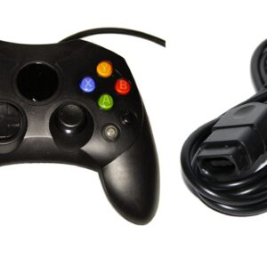 Black XBox Original Controller Bundle - Controller and Extension Cable - by Mars Devices