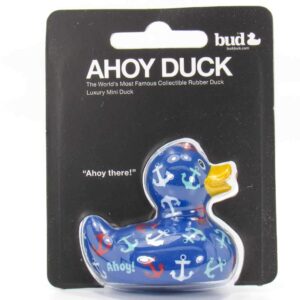 Ahoy (mini) Rubber Duck by Bud Ducks | Elegant Gift Packaging - "Ahoy there!" | Child Safe | Collectable