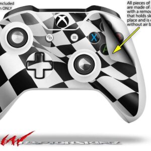 WraptorSkinz Decal Vinyl Skin Wrap compatible with XBOX One S/X Controller - Checkered Racing Flag (CONTROLLER NOT INCLUDED)