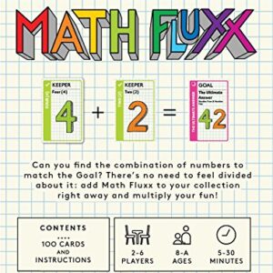 Looney Labs Math Fluxx Card Game - Mathematical Adventure for All Ages