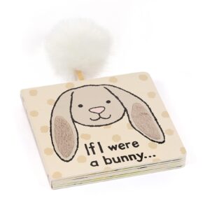 Jellycat If I were a Bunny: A Baby Touch and Feel Board Book, Beige Bunny | Children's Book | Baby Gift