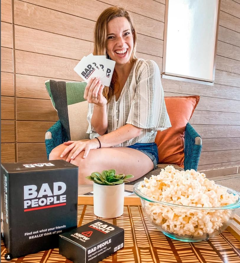 BAD PEOPLE Party Game - Find Out What Your Friends Really Think of You - Hilarious Adult Card Game for Fun Parties and Board Games Night with Your Group