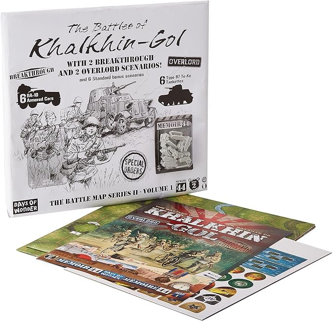 Memoir '44 Battles of Khalkhin-Gol Board Game EXPANSION - Relive Epic Clashes of WWII's Eastern Front! Strategy Game for Kids & Adults, Ages 8+, 2 Players, 30-60 Min Playtime, Made by Days of Wonder