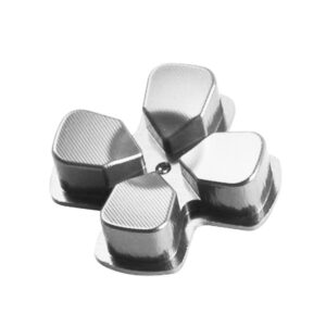 gametown new replacement d-pad dpad aluminium key button for ps4 controller metal silver