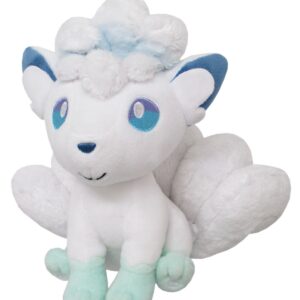 Sanei PP61 Alolan Vulpix Pokemon All Star Collection Stuffed Plush, 7", 156 months to 180 months