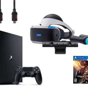 PlayStation VR Start Bundle 5 Items:VR Headset,Move Controller,PlayStation Camera Motion Sensor,PlayStation 4 Pro 1TB,VR Game Disc PSVR EV-Valkyrie