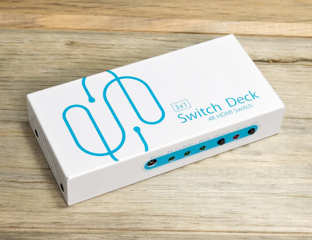 SwitchDeck, 4K HDMI 2.0 Switch by Sewell, 3x1 Distribution Amplifier, 4K at 60Hz, 3D, HDCP 2.2, 4:4:4 Chroma