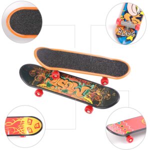 HEHALI 18pcs Finger Skateboards for Kids Mini Fingerboards Finger Toys Hand Skateboard Party Favors, Birthday Creative Gifts (12 Normal + 6 Matte)