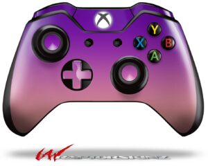 wraptorskinz decal style vinyl skin wrap compatible with xbox one original wireless controller smooth fades pink purple - (controller not included)