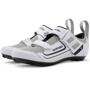 tommaso veloce mens cycling shoes for men road bike shoes indoor & outdoor cycling shoes all cleat types look delta spd spd-sl compatible peloton shoes mens road bike shoes for men - no cleat white 42