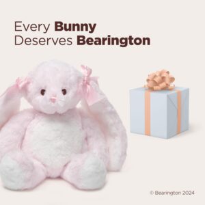 Bearington Cottontail The Stuffed Bunny Rabbit, 14 Inch Pink Easter Bunny Stuffed Animal, Bunny Rabbit Stuffed Animal