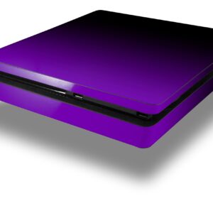 Vinyl Decal Skin Wrap Compatible with Sony PlayStation 4 Slim Console Smooth Fades Purple Black (PS4 NOT Included)