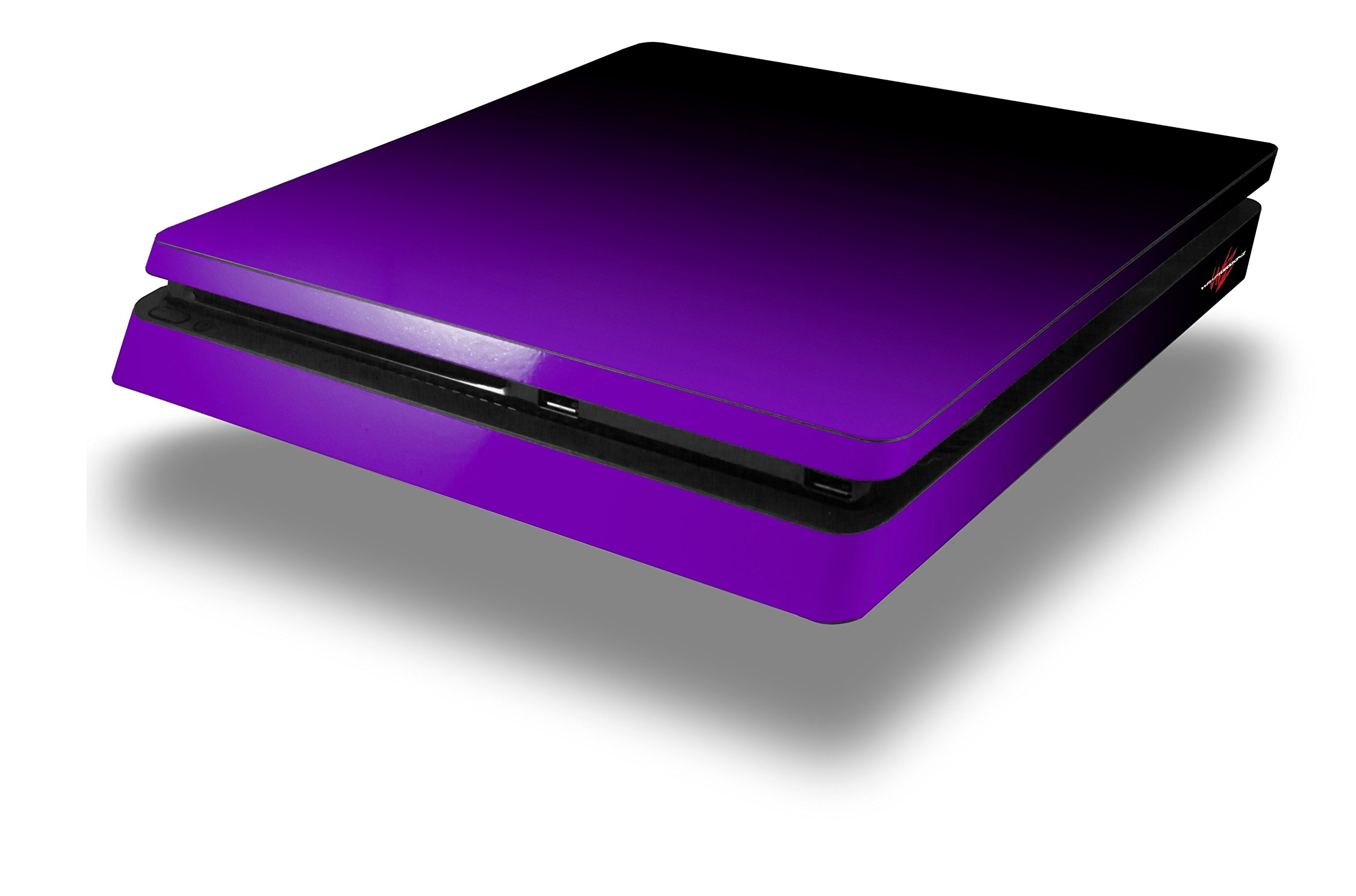 Vinyl Decal Skin Wrap Compatible with Sony PlayStation 4 Slim Console Smooth Fades Purple Black (PS4 NOT Included)