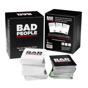 BAD PEOPLE Party Game - Find Out What Your Friends Really Think of You - Hilarious Adult Card Game for Fun Parties and Board Games Night with Your Group