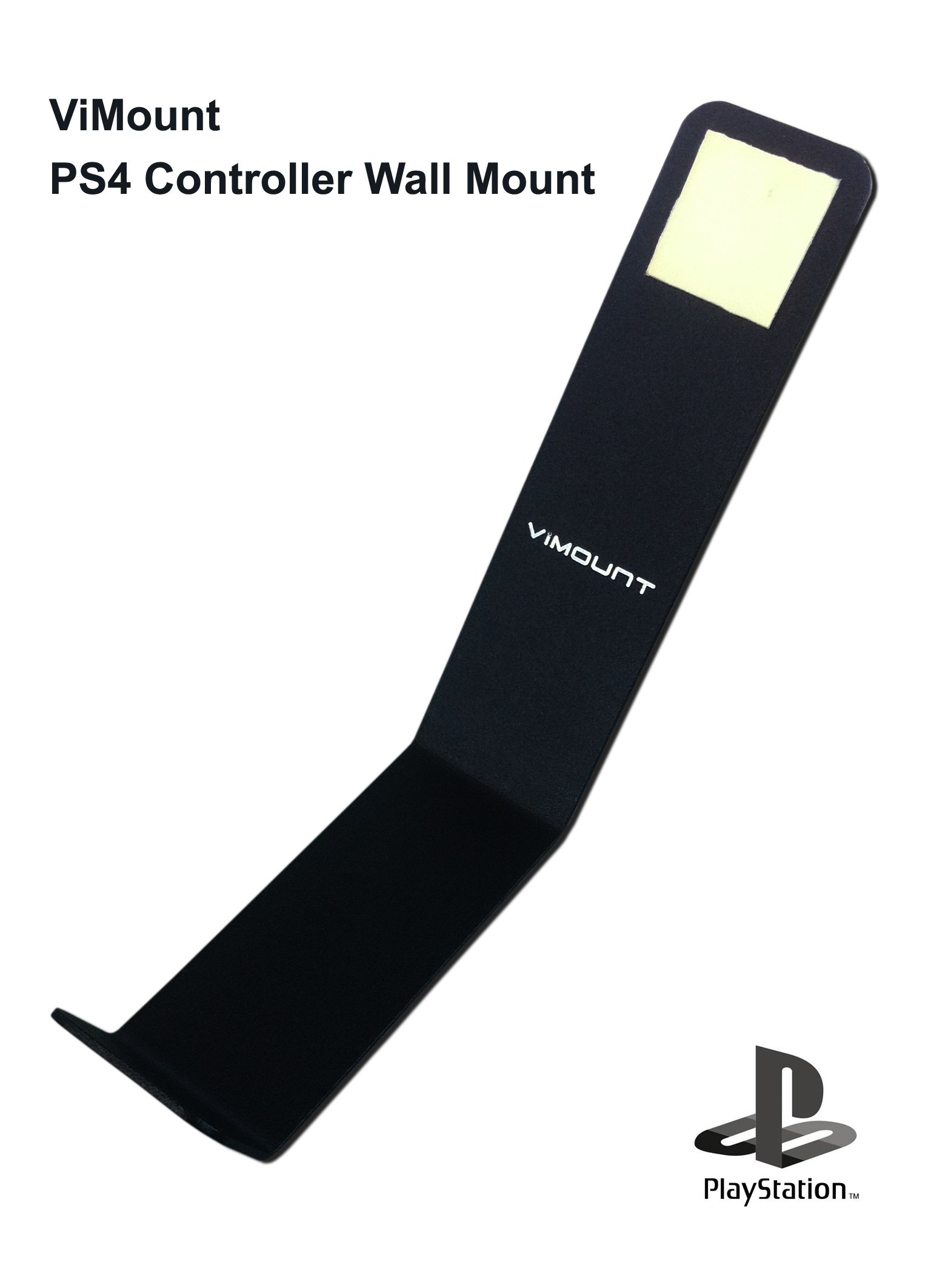 ViMount Wall Mount Compatible with PlayStation 4 PRO + 2pcs Controller Wall Mount - Black