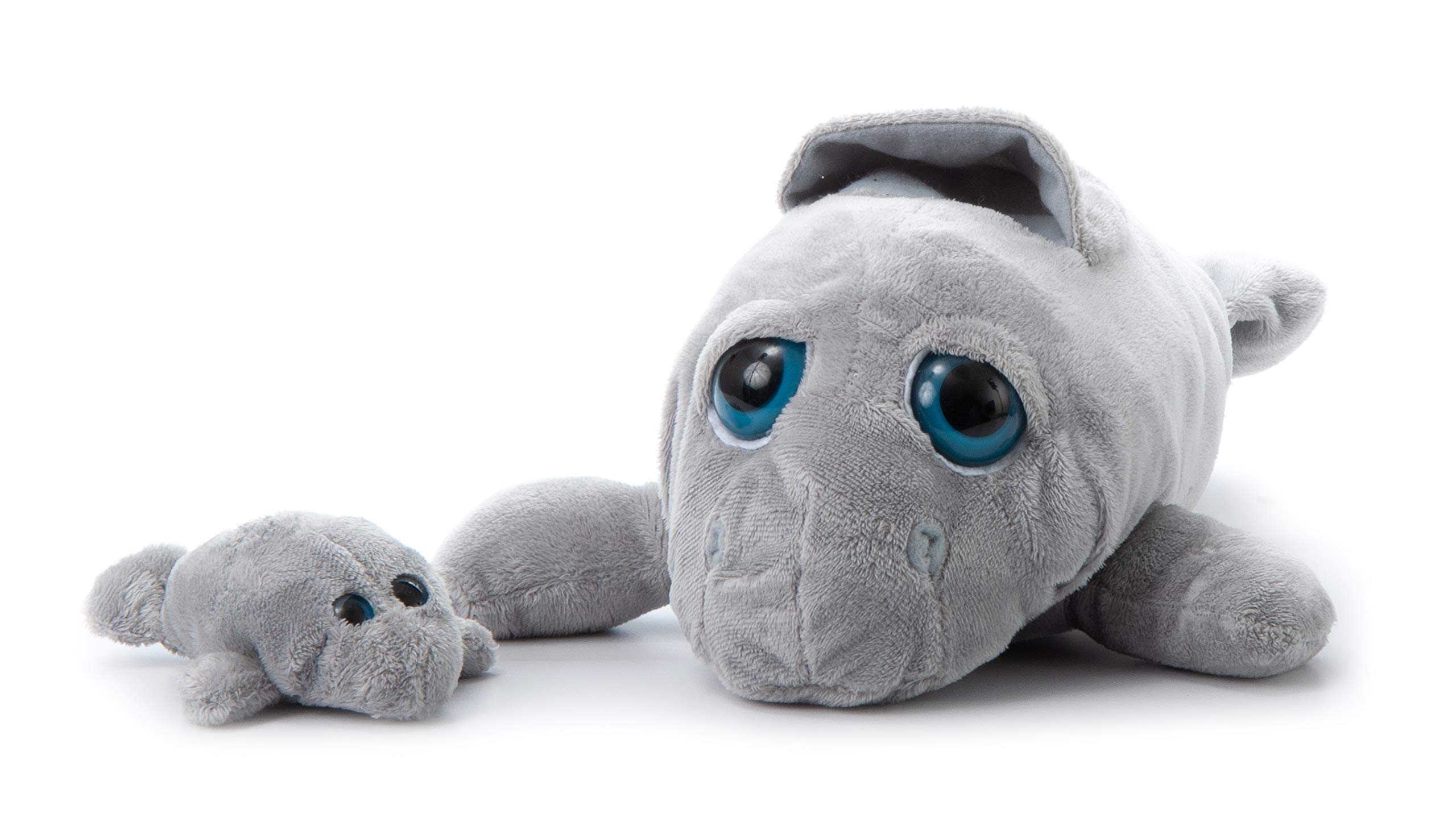 The Petting Zoo Mom and Baby Manatee Stuffed Animal, Gifts for Kids, Pocketz Ocean Animals, Manatee Plush Toy 15 inches