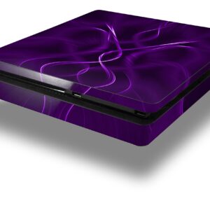 Vinyl Decal Skin Wrap compatible with Sony PlayStation 4 Slim Console Abstract 01 Purple (PS4 NOT INCLUDED)