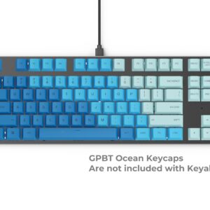 Glorious Custom Gaming Keyboard - GMMK 85% Percent TKL Barebone - USB C Wired Mechanical Keyboard Kit - RGB Hot Swappable Switches & Keycaps - Black Metal Top Plate