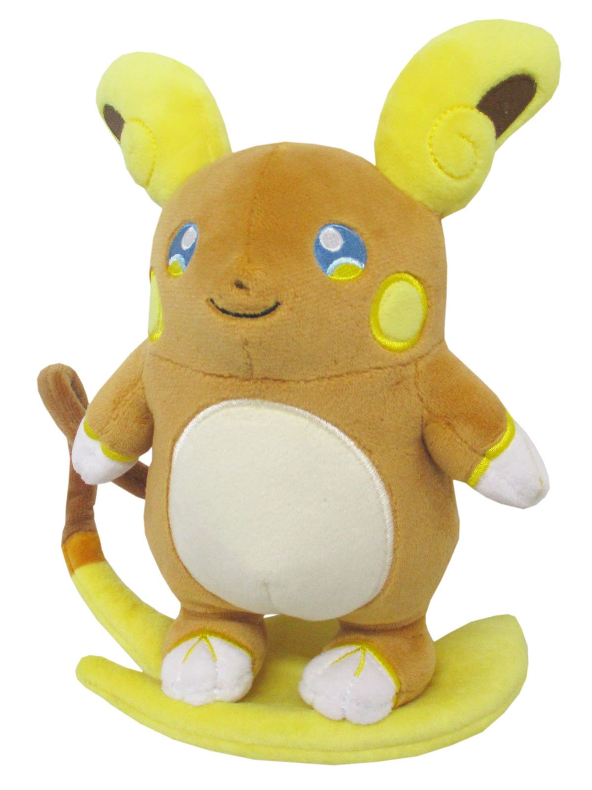 Sanei PP60 Alolan Raichu Pokemon All Star Collection Stuffed Plush, 8"