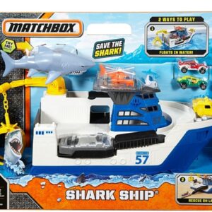 Matchbox Shark Ship Floats in Water and Rescue on Land