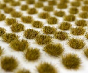 war world scenics patchy 4mm self adhesive static grass tufts x 100 – railway modeling wargaming terrain model diorama